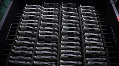Android smartphone Production assembly l... | Stock Video | Pond5