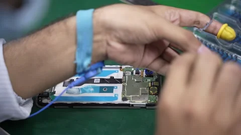 Android smartphone Production assembly l... | Stock Video | Pond5