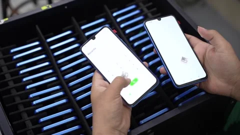 Android smartphone Production assembly l... | Stock Video | Pond5