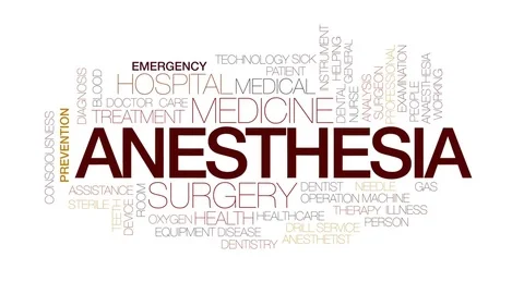 Anesthesia animated word cloud, text des... | Stock Video | Pond5