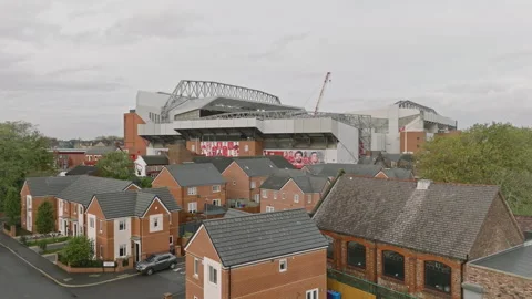 The Anfield Arch: A sweeping arch shot r... | Stock Video | Pond5