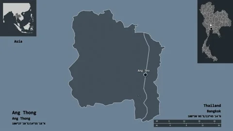 Ang Thong location. Thailand. Administra... | Stock Video | Pond5