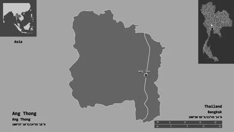 Ang Thong location. Thailand. Bilevel ma... | Stock Video | Pond5