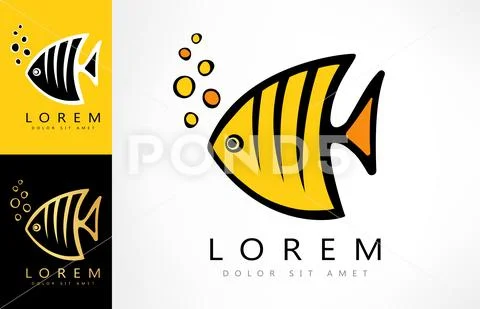 Angel fish logo ~ Clip Art ~ Download Now #77413891