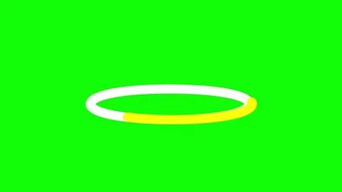 Angel ring animation on green background... | Stock Video | Pond5
