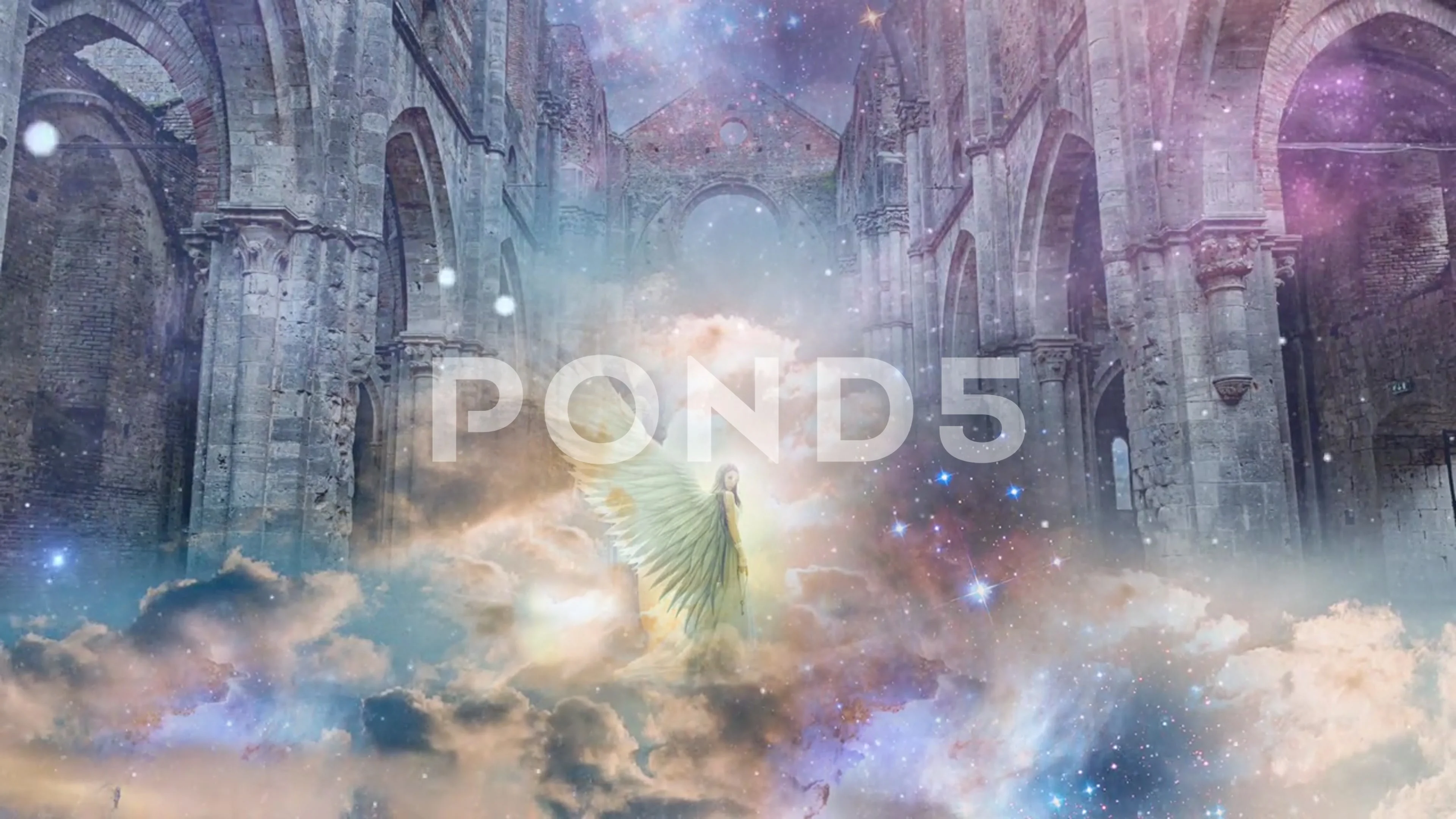 Heaven Gates With Angels Green Sky Heaven Forever In Our Hearts Angel