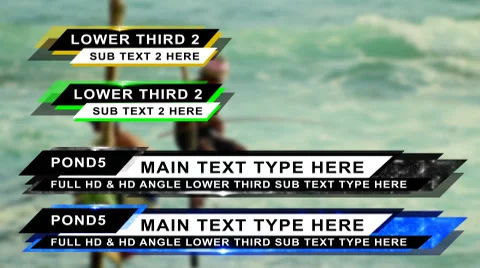 Angle Lower Third Pack ~ After Effects Template #60833757