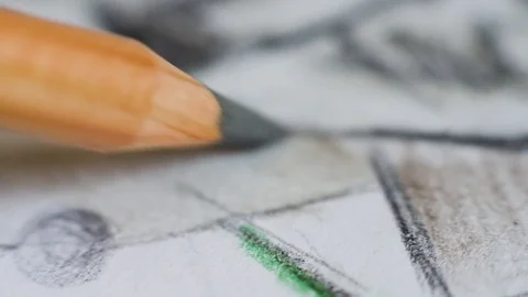 Angled close up (macro) of a graphite pe... | Stock Video | Pond5