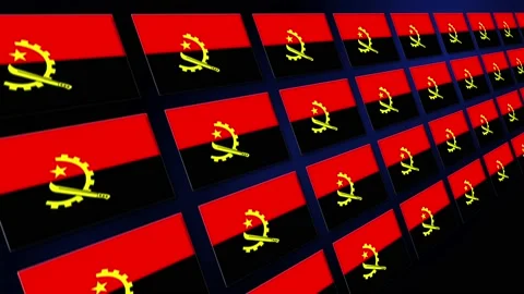 Angola Flag Animated Background 3d Anima... | Stock Video | Pond5