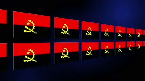 Angola Flag Animated Background 3d Anima... | Stock Video | Pond5