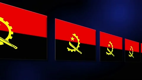 Angola Flag Animated Background 3d Anima... | Stock Video | Pond5