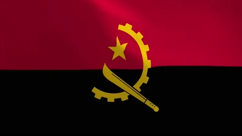 Angola Waving Flag 4K Moving Wallpaper B... | Stock Video | Pond5
