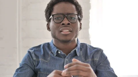 Angry African Man Yelling while Working ... | Stock Video | Pond5