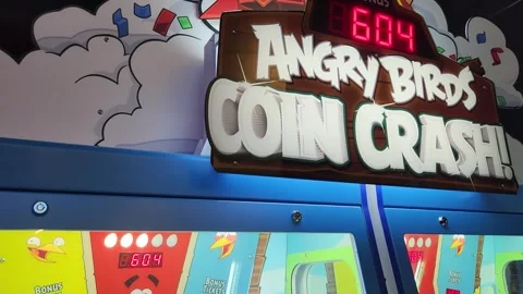 Angry Birds Coin Crash Arcade game | Stock Video | Pond5