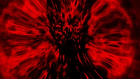 Angry bloody zombie head 2D animation. | Stock Video | Pond5