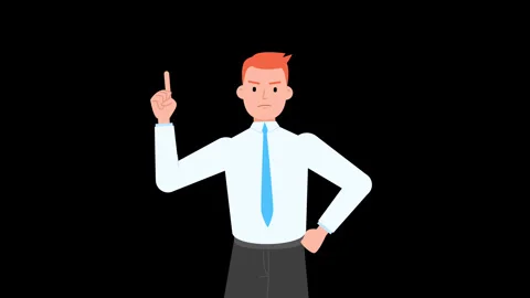 angry boss or office worker animation AL... | Stock Video | Pond5