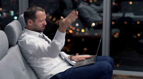 Businessman Destroying Computer Stock Footage ~ Royalty Free Stock ...