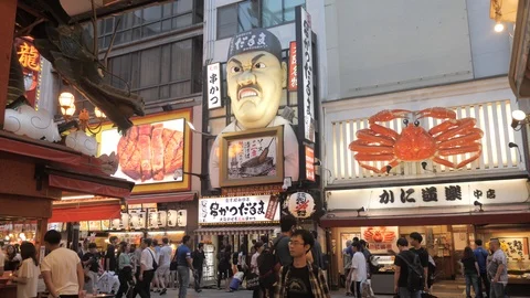 Angry chef and animated crab in busy Dot... | Stock Video | Pond5