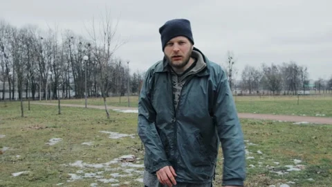 Drunk Homeless Man Stock Footage ~ Royalty Free Stock Videos | Pond5