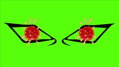 Angry eyes green screen cartoon animatio... | Stock Video | Pond5