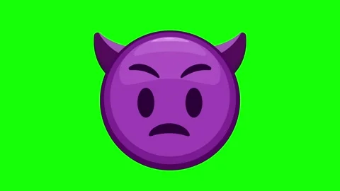 angry face animation on green screen | Stock Video | Pond5