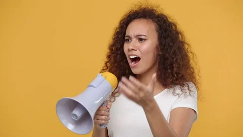 Angry fun protesting crazy young african... | Stock Video | Pond5