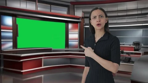 Angry Indian female journalist pointing ... | Stock Video | Pond5