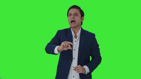 Angry Indian journalist shouting on came... | Stock Video | Pond5