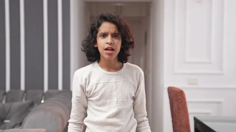 Angry Indian kid boy fighting with someo... | Stock Video | Pond5