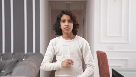 Angry Indian kid boy showing frustration... | Stock Video | Pond5