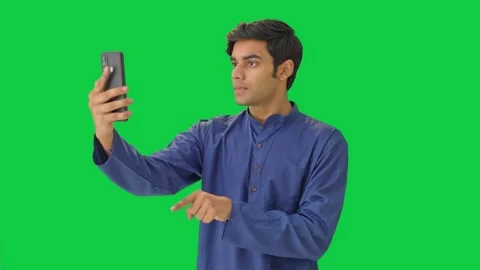 Angry Indian man shouting on video call ... | Stock Video | Pond5