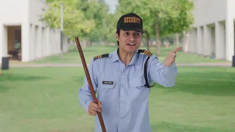 Indian Security Guard Stock Footage ~ Royalty Free Stock Videos | Pond5