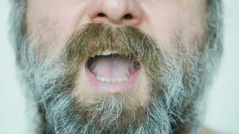 An angry man is screaming. An evil man w... | Stock Video | Pond5