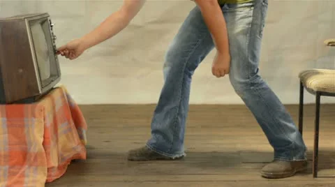 Smashing Television Stock Footage ~ Royalty Free Stock Videos | Pond5