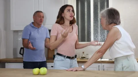 Angry mum tell complaints lecturing her ... | Stock Video | Pond5