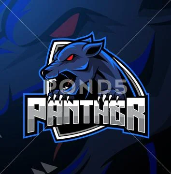 Angry panther mascot logo design Illustration #124819992