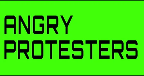 Angry protesters text green screen, mask... | Stock Video | Pond5