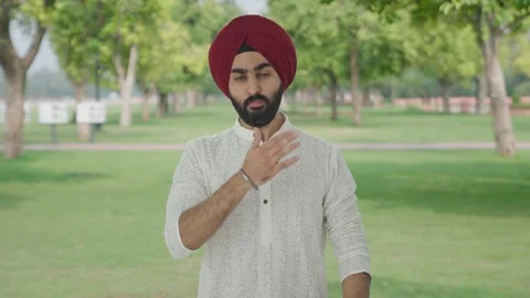 Angry Sikh Indian man challenging someon... | Stock Video | Pond5