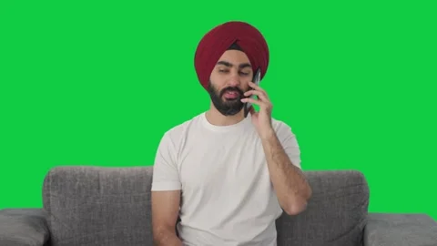 Angry Sikh Indian man shouting on phone ... | Stock Video | Pond5