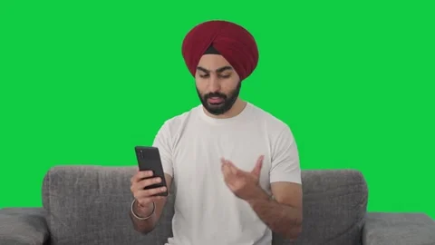 Angry Sikh Indian man shouting on video ... | Stock Video | Pond5