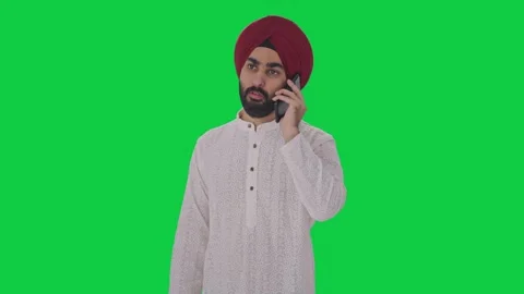 Angry Sikh Indian man shouting on phone ... | Stock Video | Pond5