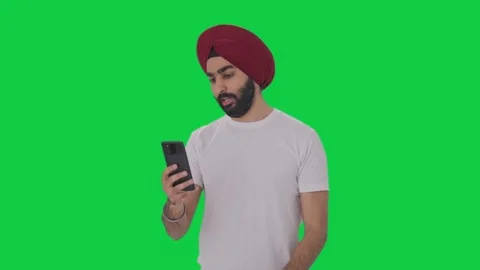 Angry Sikh Indian man talking on video c... | Stock Video | Pond5