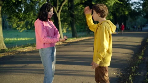 Angry teenage boy arguing with girl stan... | Stock Video | Pond5