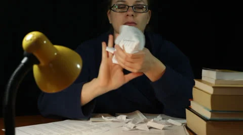 Women Crumpling Paper Stock Videos – Royalty-Free HD & 4K Videos