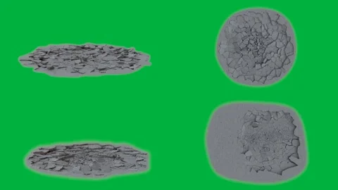 Animated 2D cartoon rocks on a green scr... | Stock Video | Pond5