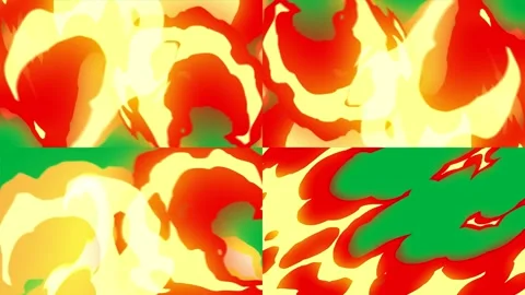 Animated 2d character cartoon fire swirl... | Stock Video | Pond5