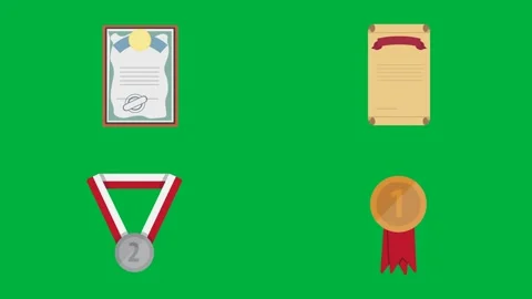 Certificate Medal Stock Videos – Royalty-Free HD & 4K Videos