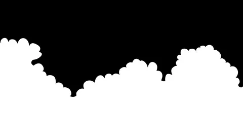 Animated 2D clouds, seamlessly looping w... | Stock Video | Pond5