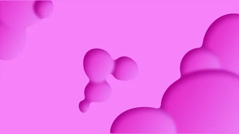 Animated 2d pink color jelly bubbles on ... | Stock Video | Pond5