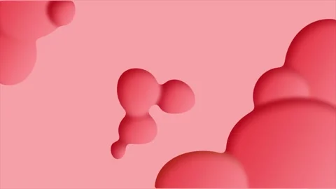 Animated 2d red color jelly bubbles on r... | Stock Video | Pond5